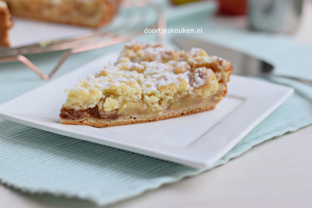 Speculaas roomvlaai met kruimels - Doortjes Keuken