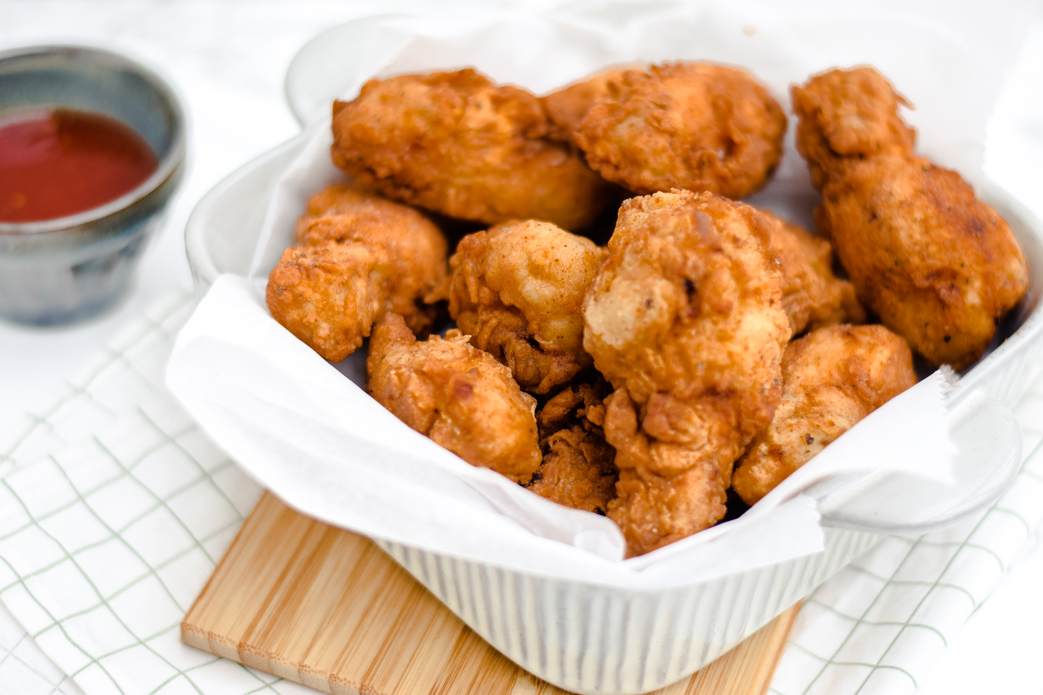 Gefrituurde kip - Doortjes Keuken