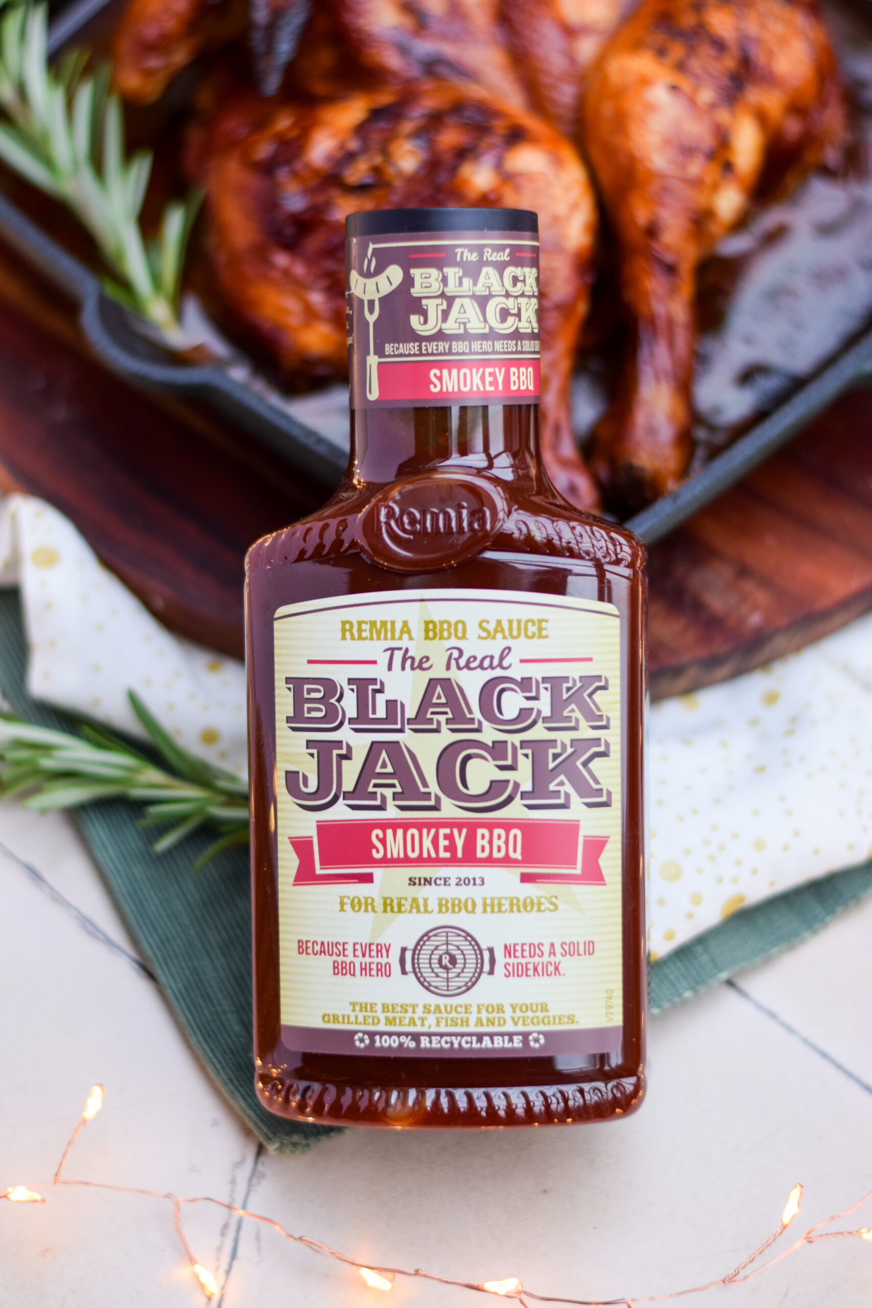 Gevlinderde kip cola met BBQ saus - Doortjes Keuken