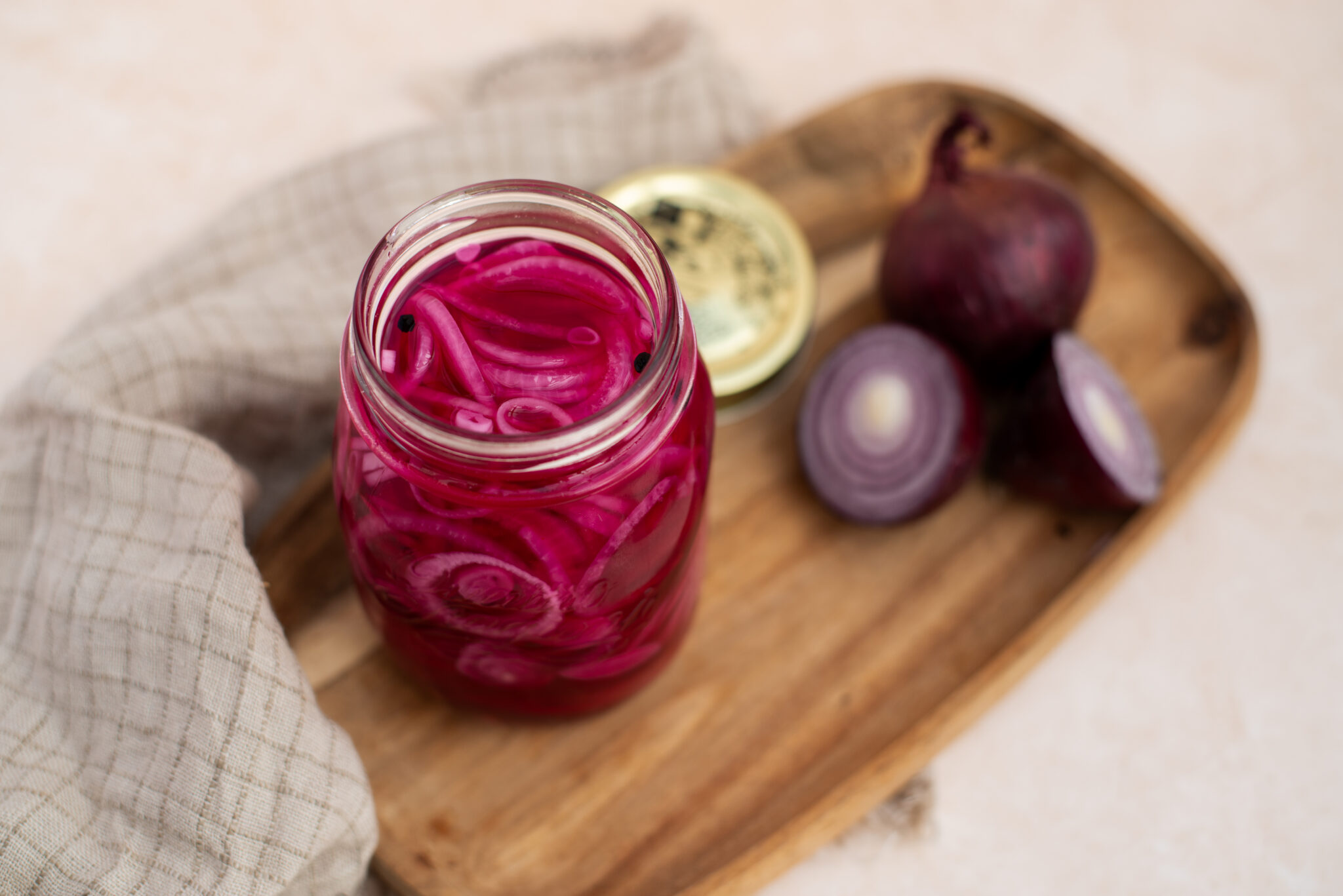 Ingelegde rode ui - Doortjes Keuken